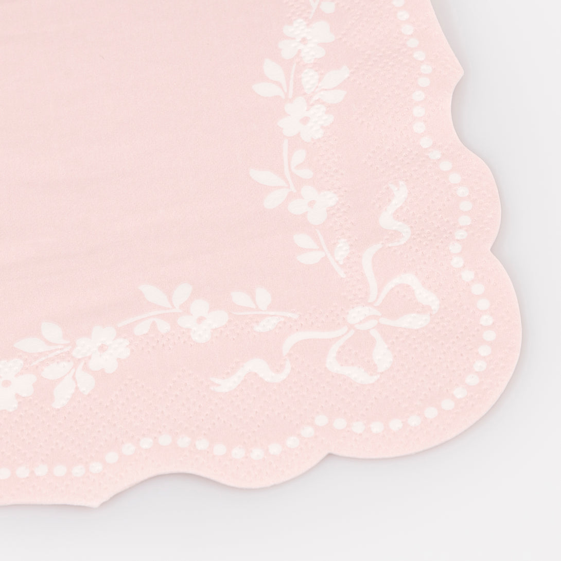Elegant Small Pink Napkins – Meri Meri EU